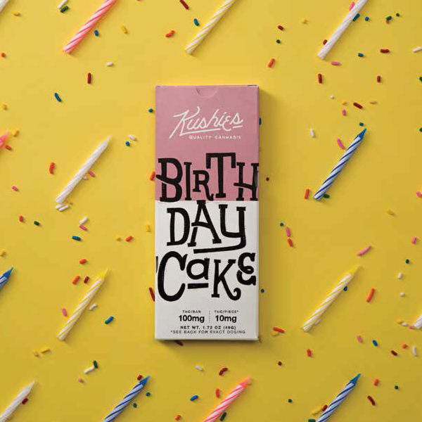 Kushies’ Quality Cannabis - THC Chocolate Bar - Birthday Cake | Liberty ...
