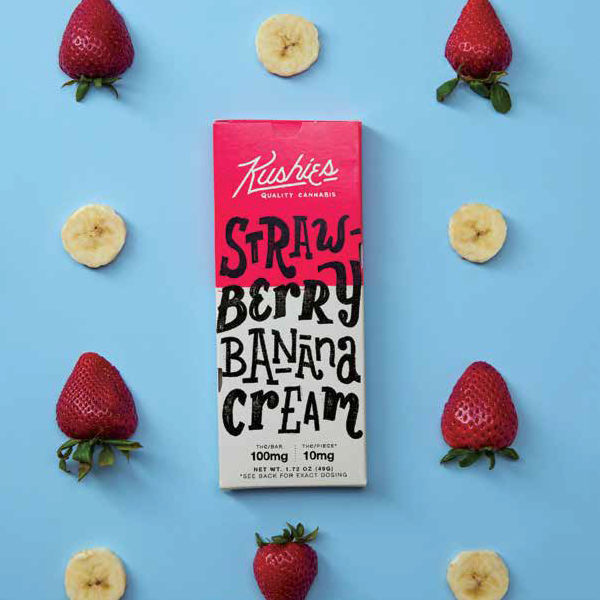 Kushies’ Quality Cannabis - THC Chocolate Bar - Strawberry & Banana ...